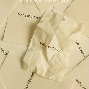 100 Custom Simple Hang Tags Canvas Swing Tags, Fabric Hang Tags for ...