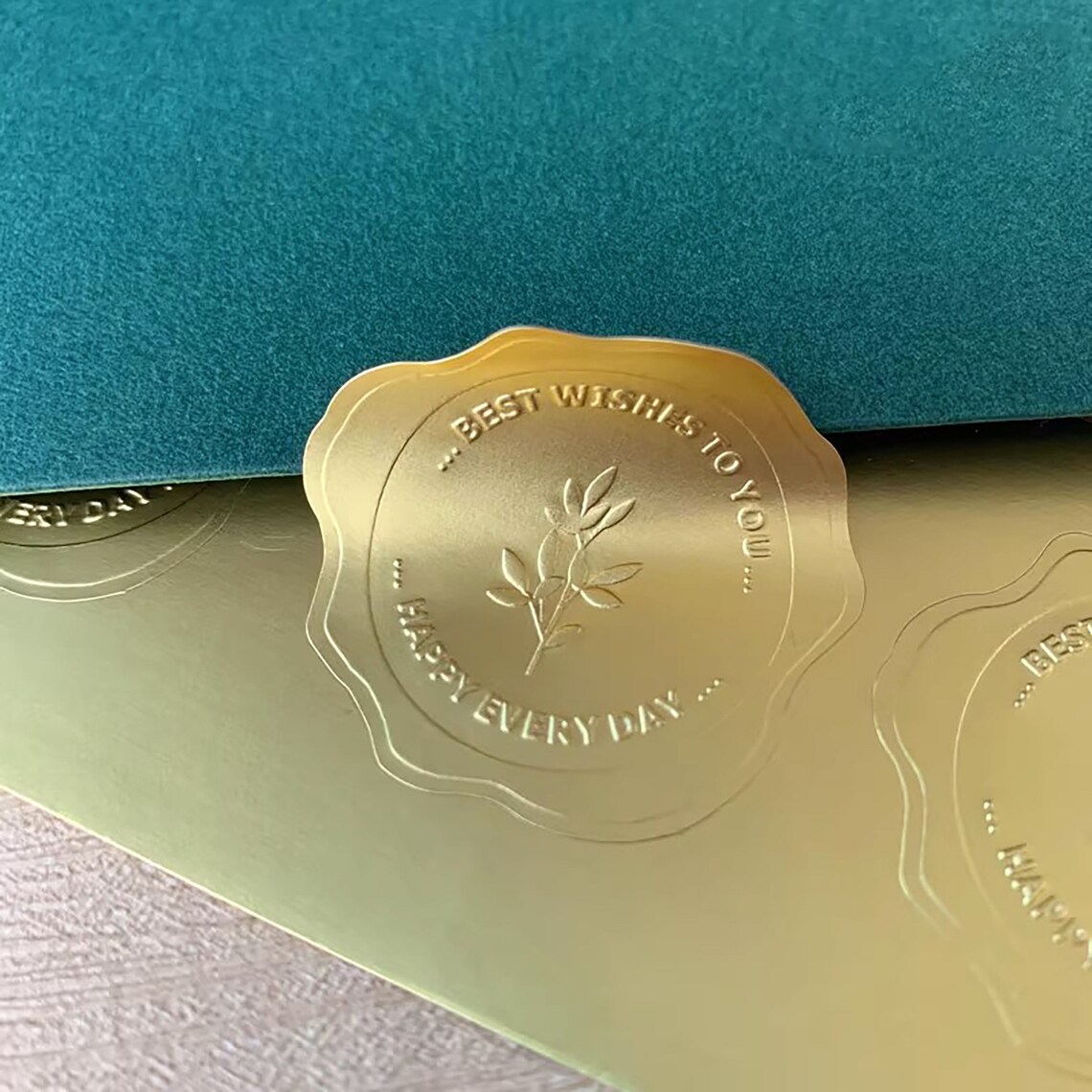 Custom Embossed Stickers, Gold Foil Stickers, Personalized Stickers ...