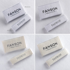 Custom Sew on Labels 1000pcs Collar Labels Cotton Woven Labels Soft ...