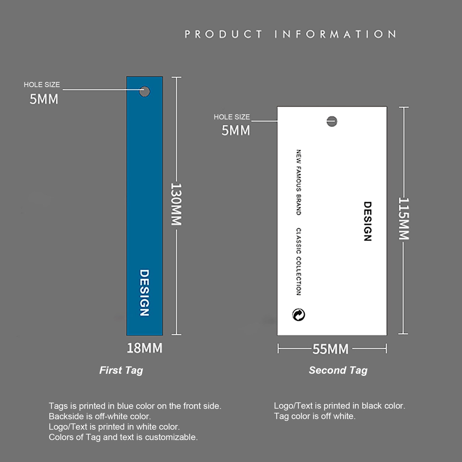 1000 Custom Clothing Hang Tags Cardboard Hang Tags Swing - Etsy