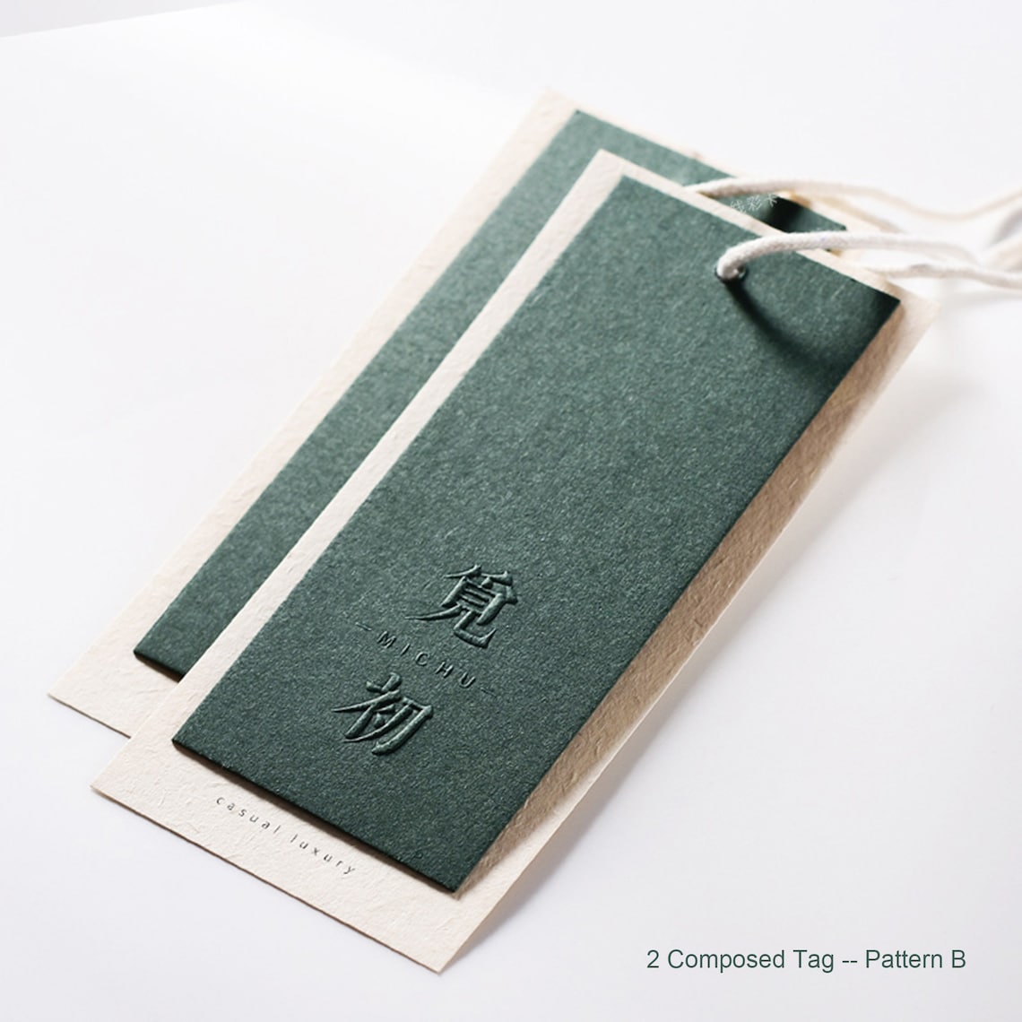 500 Custom Clothing Hang Tags Embossed Green Hang Tags Hang - Etsy
