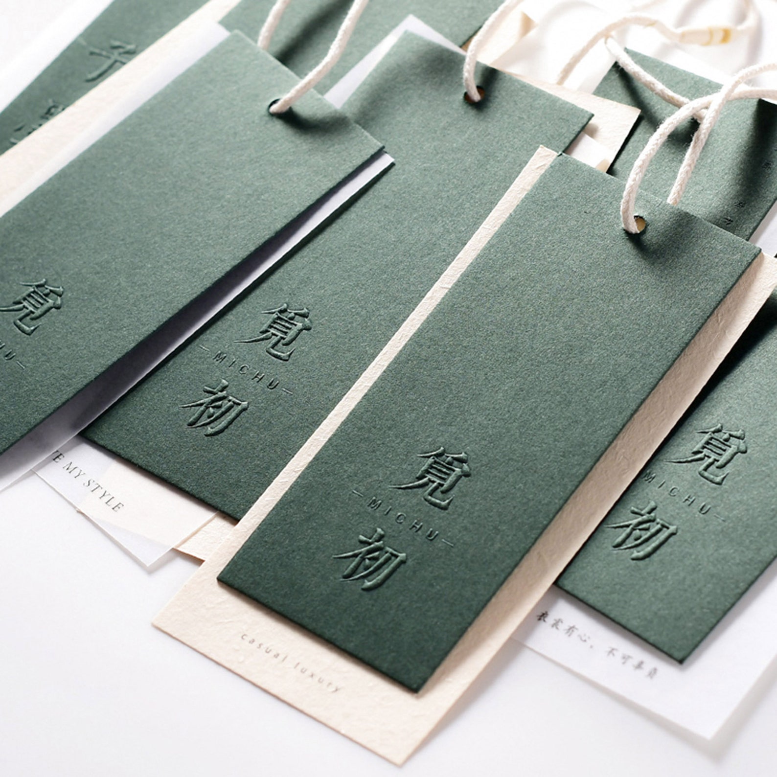 500 Custom Clothing Hang Tags Embossed Green Hang Tags Hang Tags,price ...