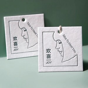 1000pcs Custom Swing Tags Simple Spring Hang Tags Product Packaging ...