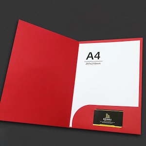 50pcs Custom Document Folder, File Folder, Tab Folder, Catalog Sleeve ...