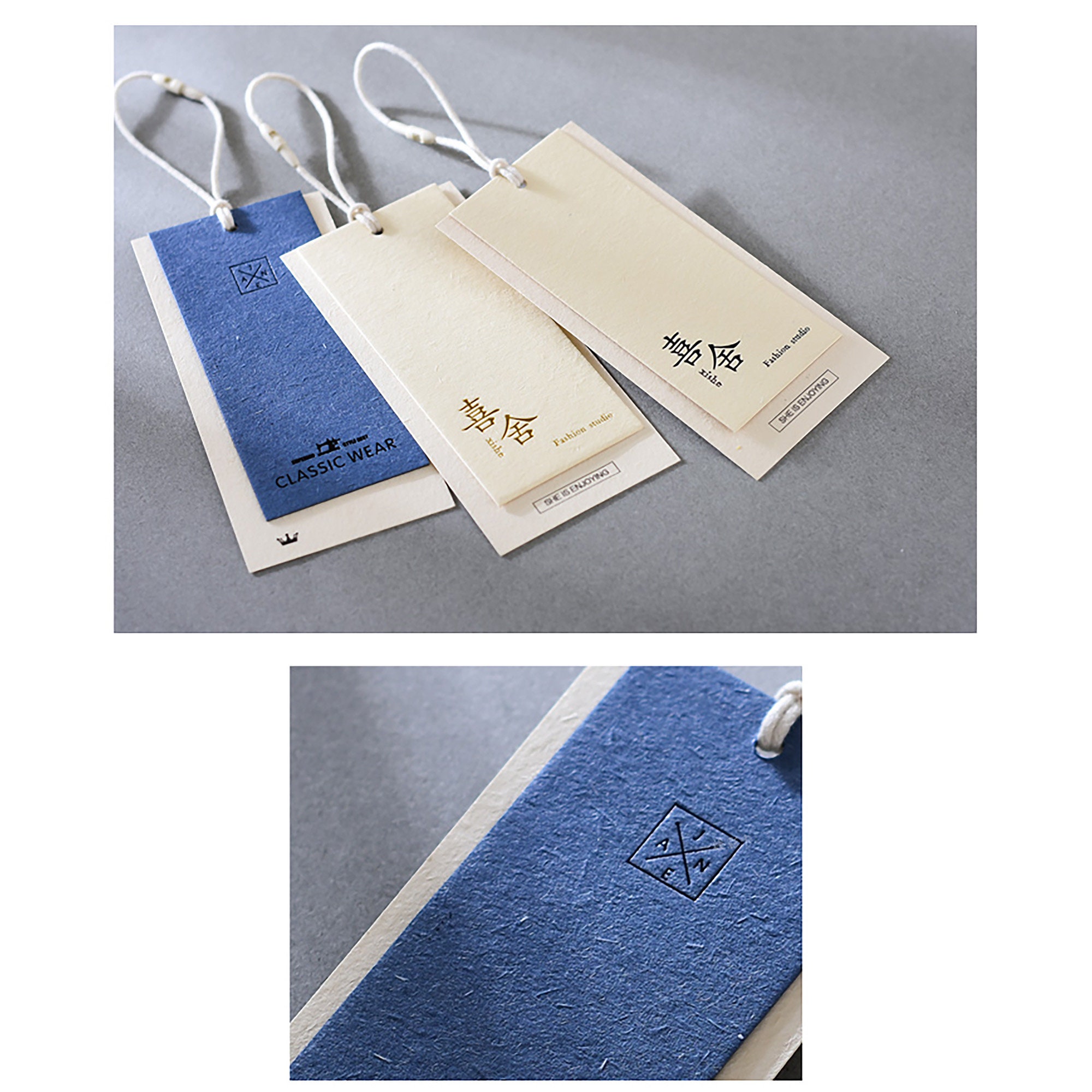 500 Personalized Clothing Hang Tags Custom Branding Hang - Etsy