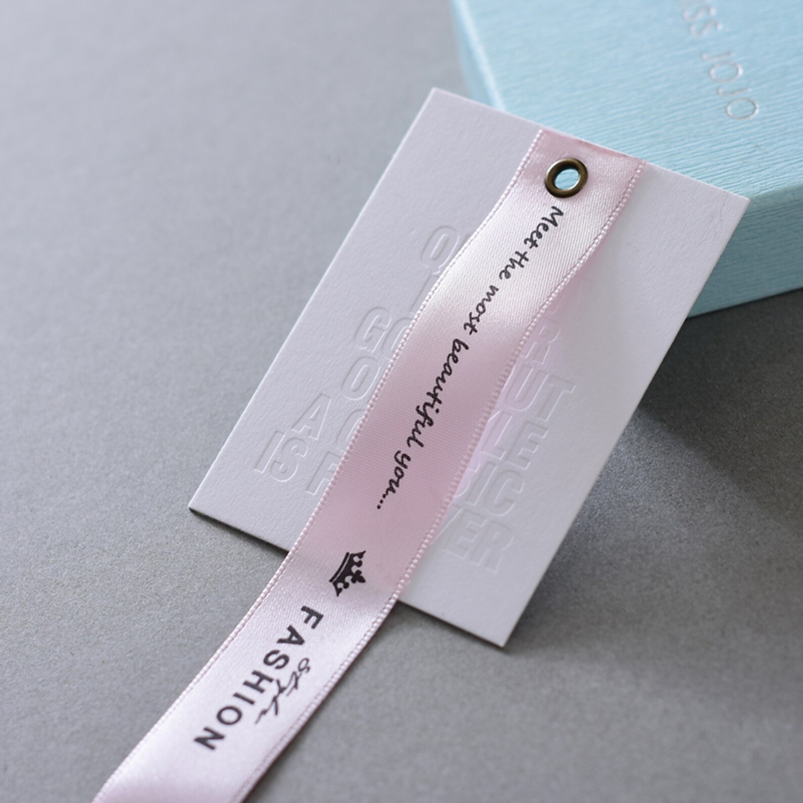 1000 Custom Ribbon Tags, Custom Clothing Hang Tags With Eyelet, Ribbon ...