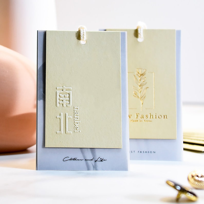 500 Custom Hang Tags for Clothing Personalized Clothing Swing - Etsy