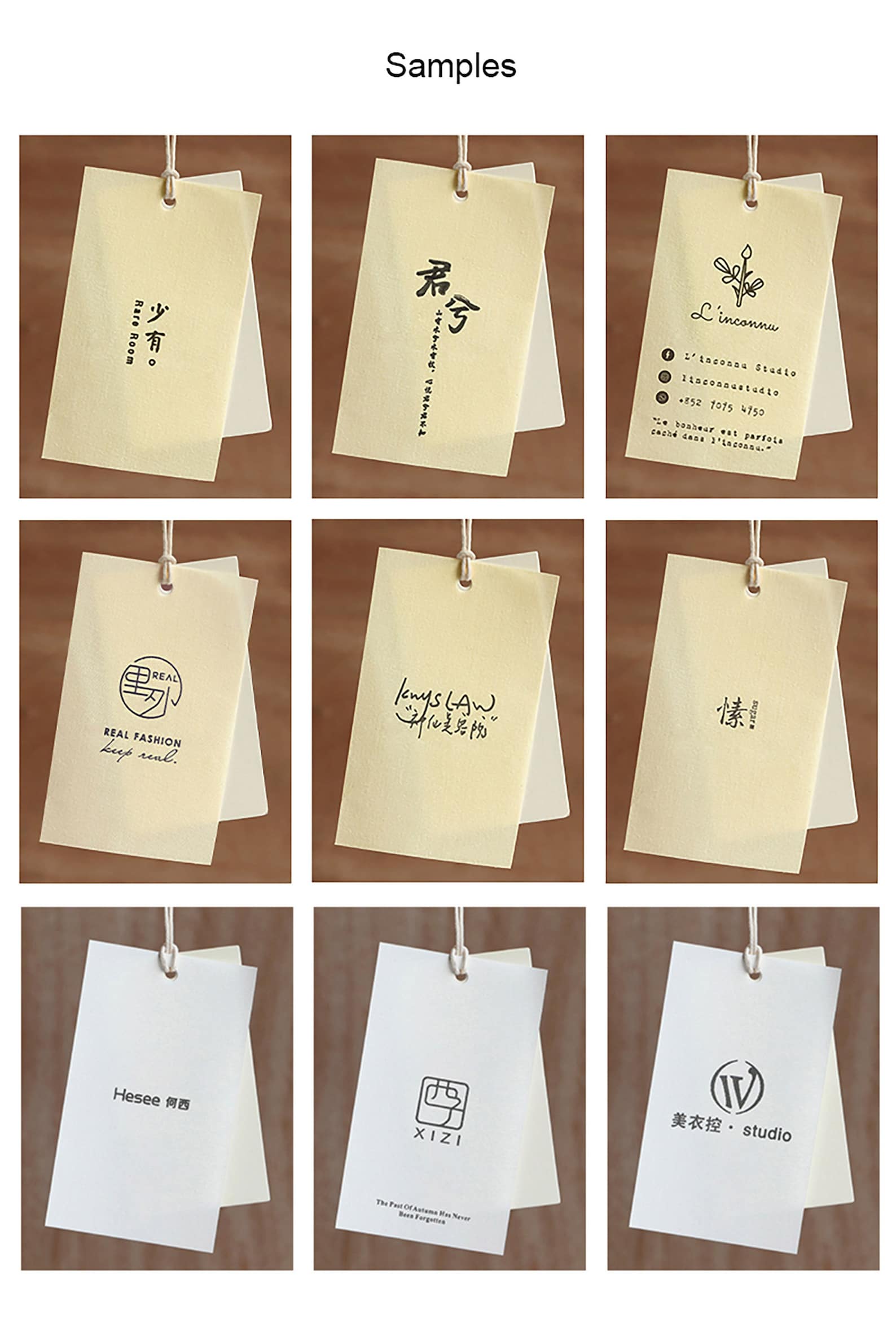 100 Custom Simple Hang Tags Canvas Swing Tags Fabric Hang | Etsy