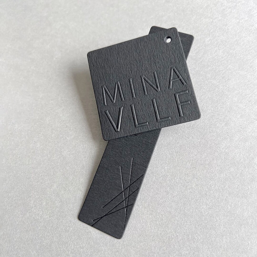 500 Customized Clothing Tags, Black Hang Tags, Swing Tags,clothing ...