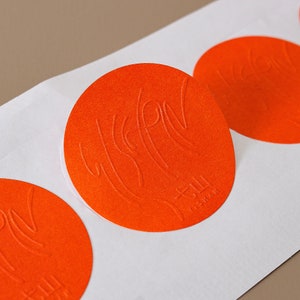 Embossed Sticker Custom Color Personalized Stickers, Custom Seals ...