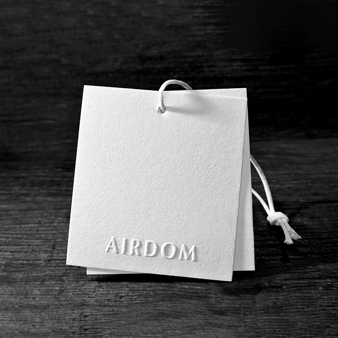 1000sets Custom Embossed Hang Tags, Clothing Hang Tags, Price Tags ...