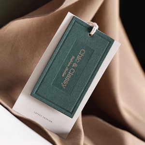Custom Green Hang Tags 500 Pcs Swing Tags Clothing Hang Tags Custom ...