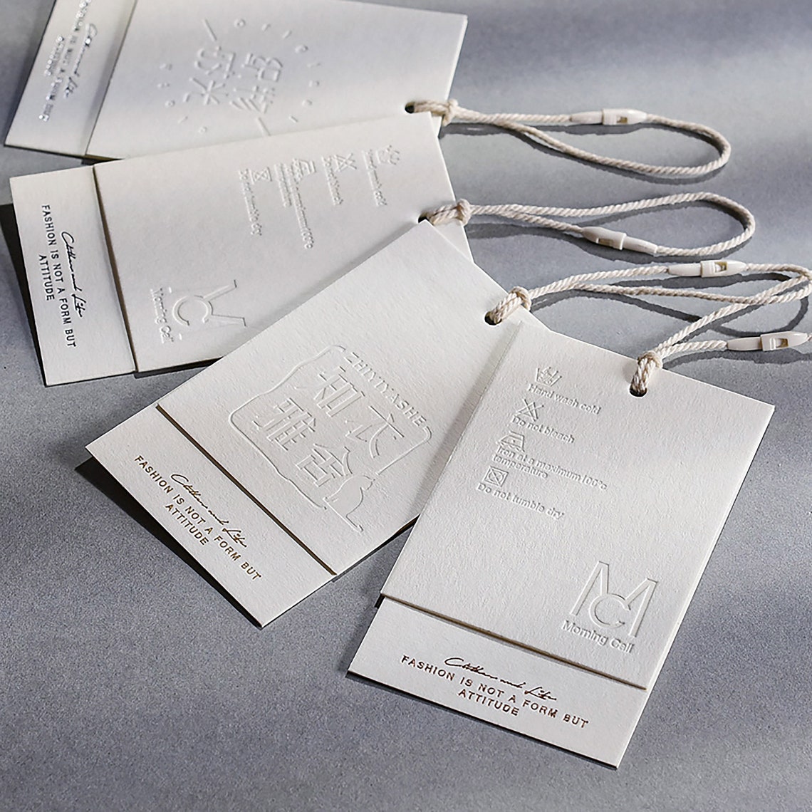 500 Custom Cotton White Hang Tags, Clothing Hang Tags, Price Tags ...