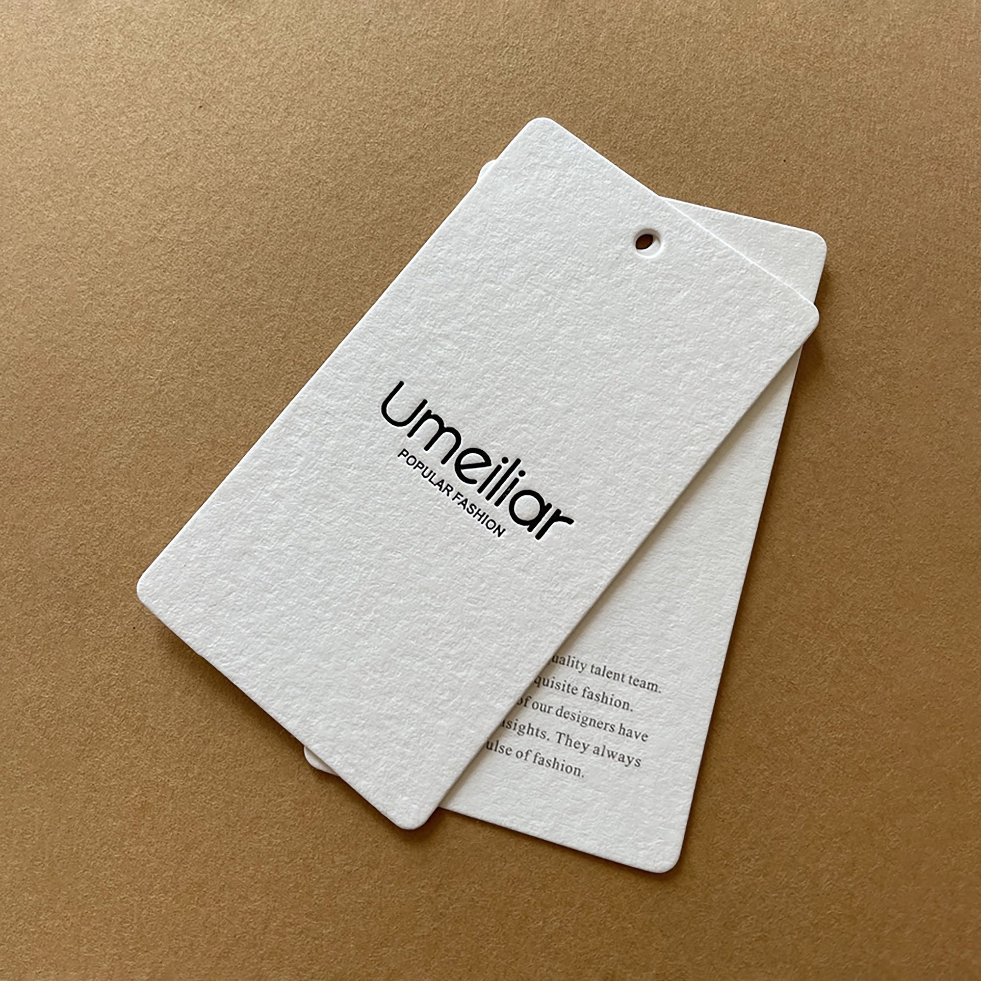 500 Custom Cotton Paper Hang Tags, Composed Clothing Hang Tags, Price ...