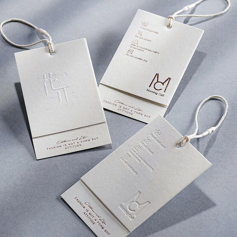 500 Custom Cotton White Hang Tags Clothing Hang Tags Price - Etsy