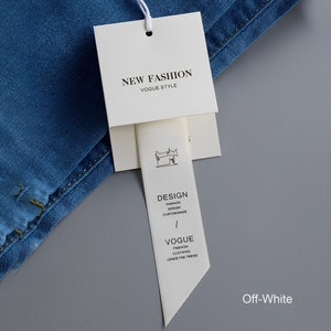 1000 Custom Folding Hang Tags, Clothing Hang Tags, Composing Hang Tags ...