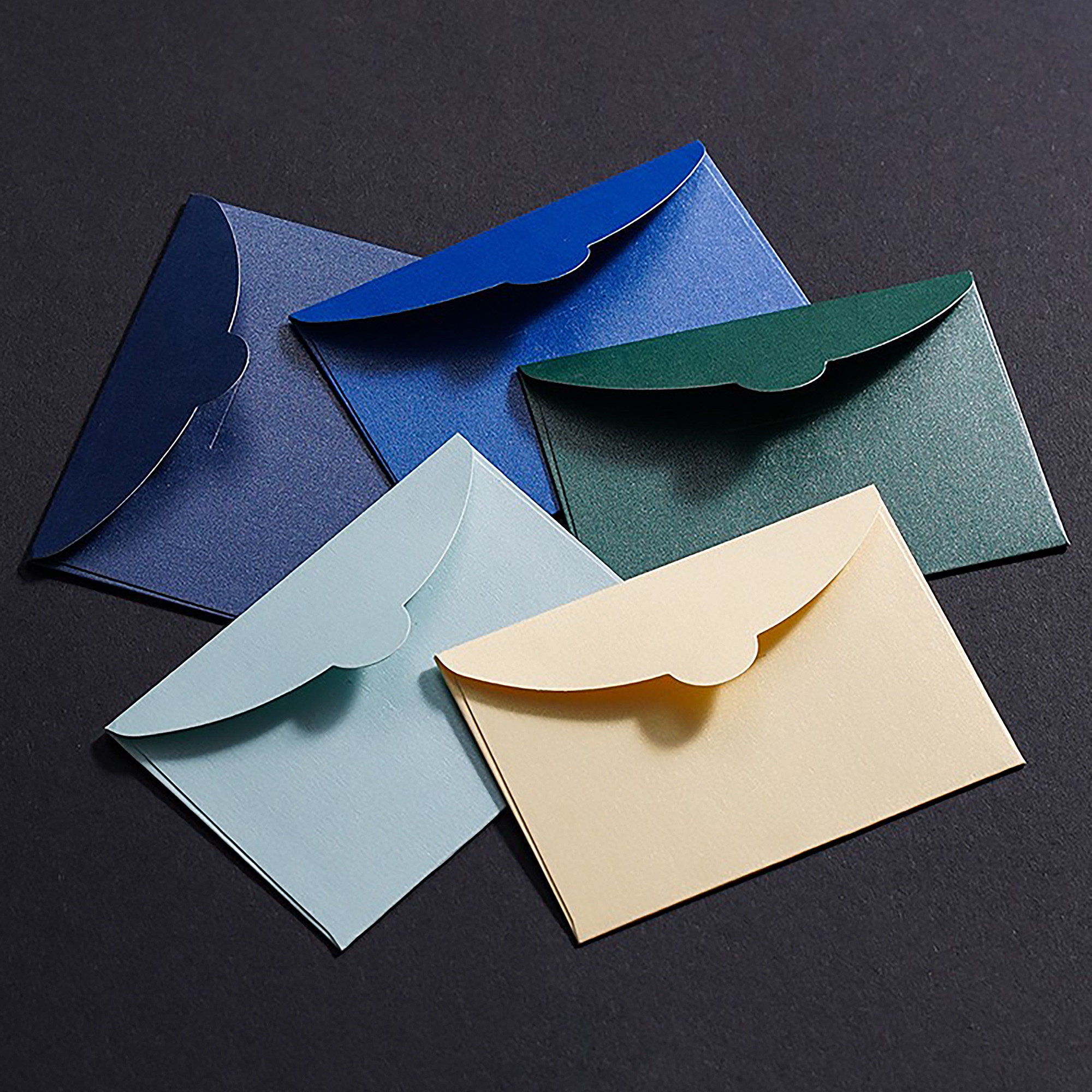 50pcs Gift Card Envelopes 7x10cm Custom VIP Card Envelopes 26 Colors ...