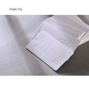 500 White Custom Hang Tags Pure White Price Tagsgift - Etsy