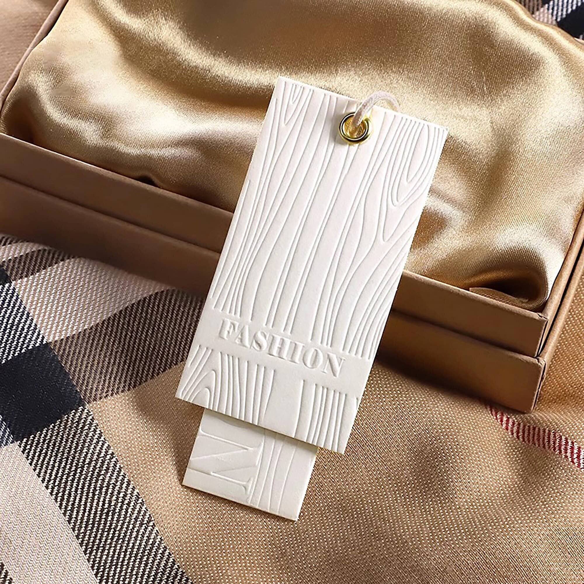 1000 Custom Composing Hang Tags With Eyelets, Double Tags, Clothing ...