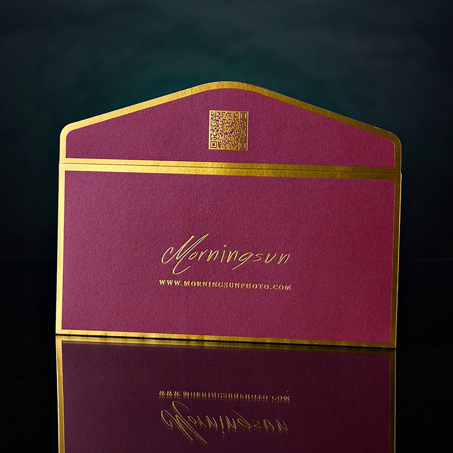 50pcs Custom Gold Rim Envelopes 22x11cm Custom Invitation Envelopes 8 ...