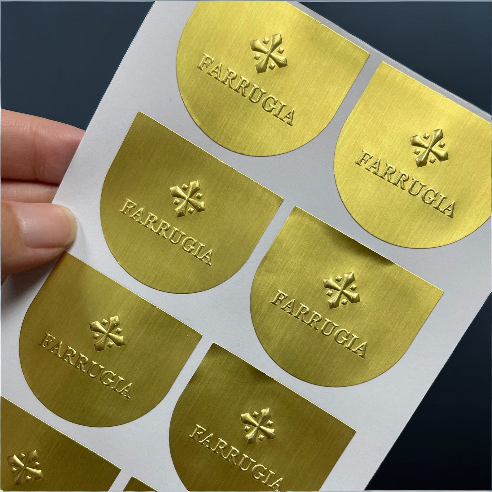 Custom Embossed Stickers, Gold Foil Stickers, Personalized Stickers ...