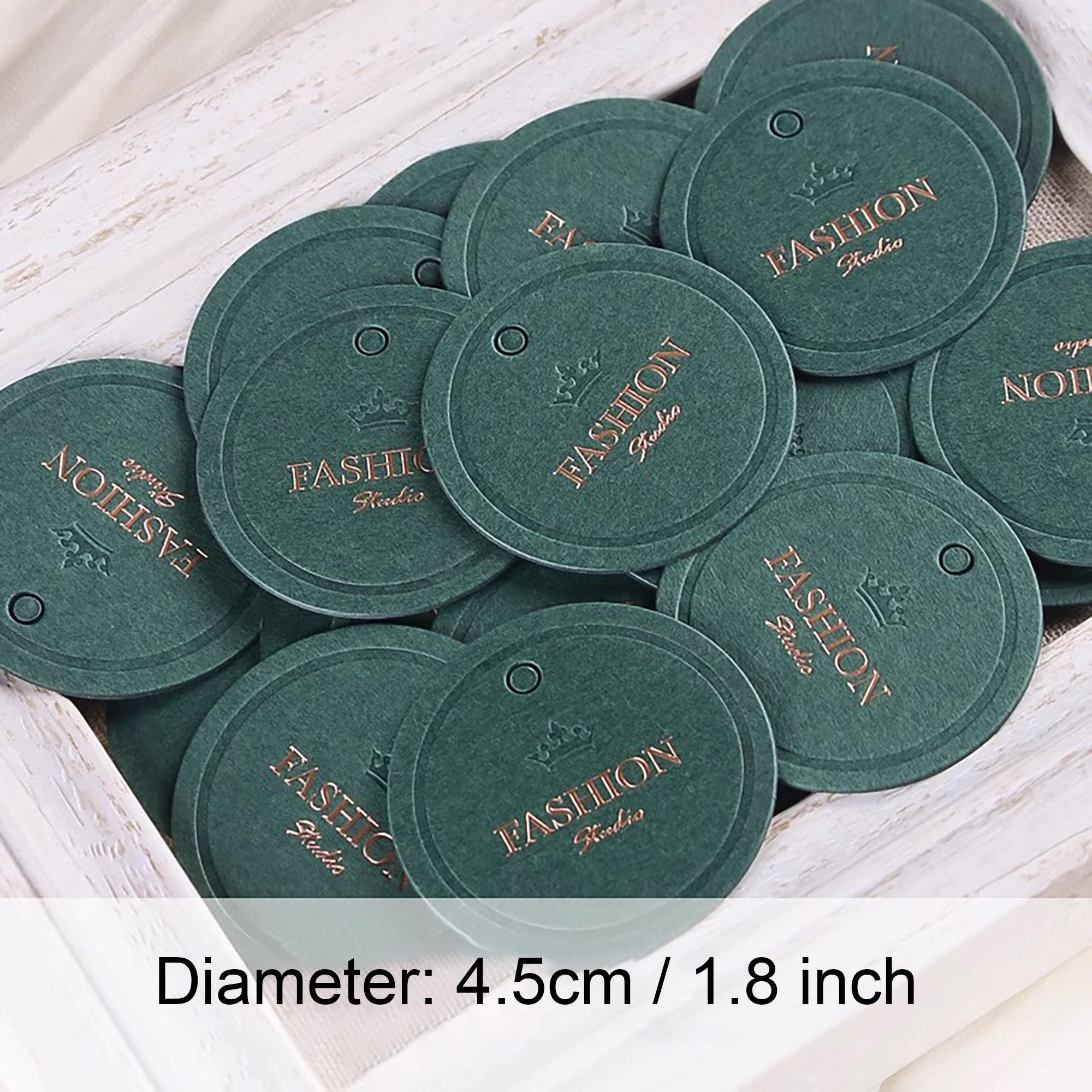 500 Pcs Custom Circle Mini Hang Tags Swing Tags Round - Etsy