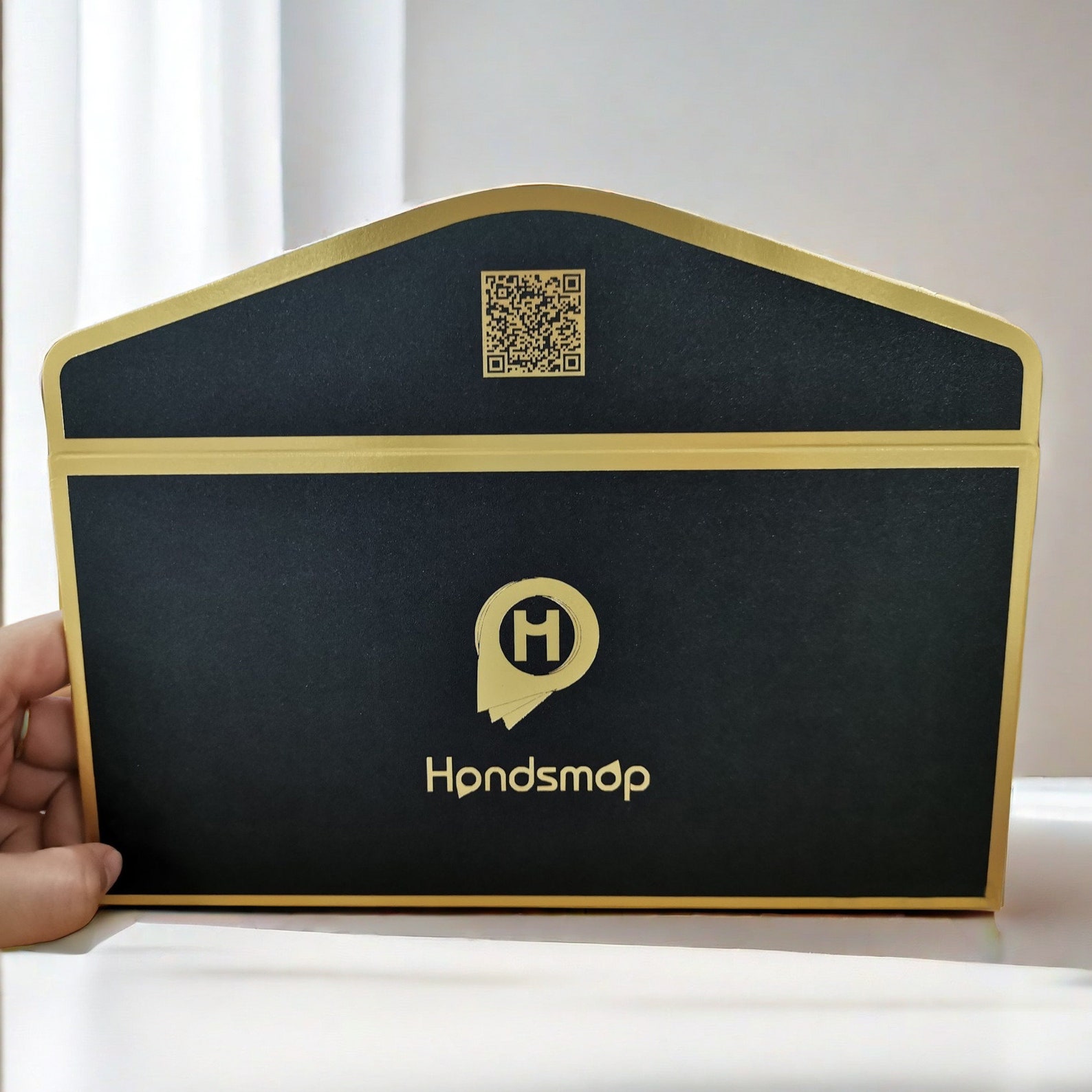 50pcs Custom Gold Rim Envelopes 22x11cm Custom Invitation Envelopes 8 ...