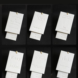 Cotton Hang Tags 1000pcs Custom Hang Tags, Thick Hang Tags, Double Hang ...