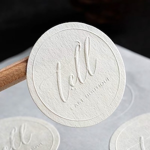 Custom Embossed Stickers Product Stickers Off-white Paper Stickers ...