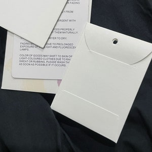 Spare Button Pocket 4.5x6cm, Tracing Pouch Hang Tags, Backup Button ...