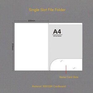 50pcs Custom Document Folder, File Folder, Tab Folder, Catalog Sleeve ...