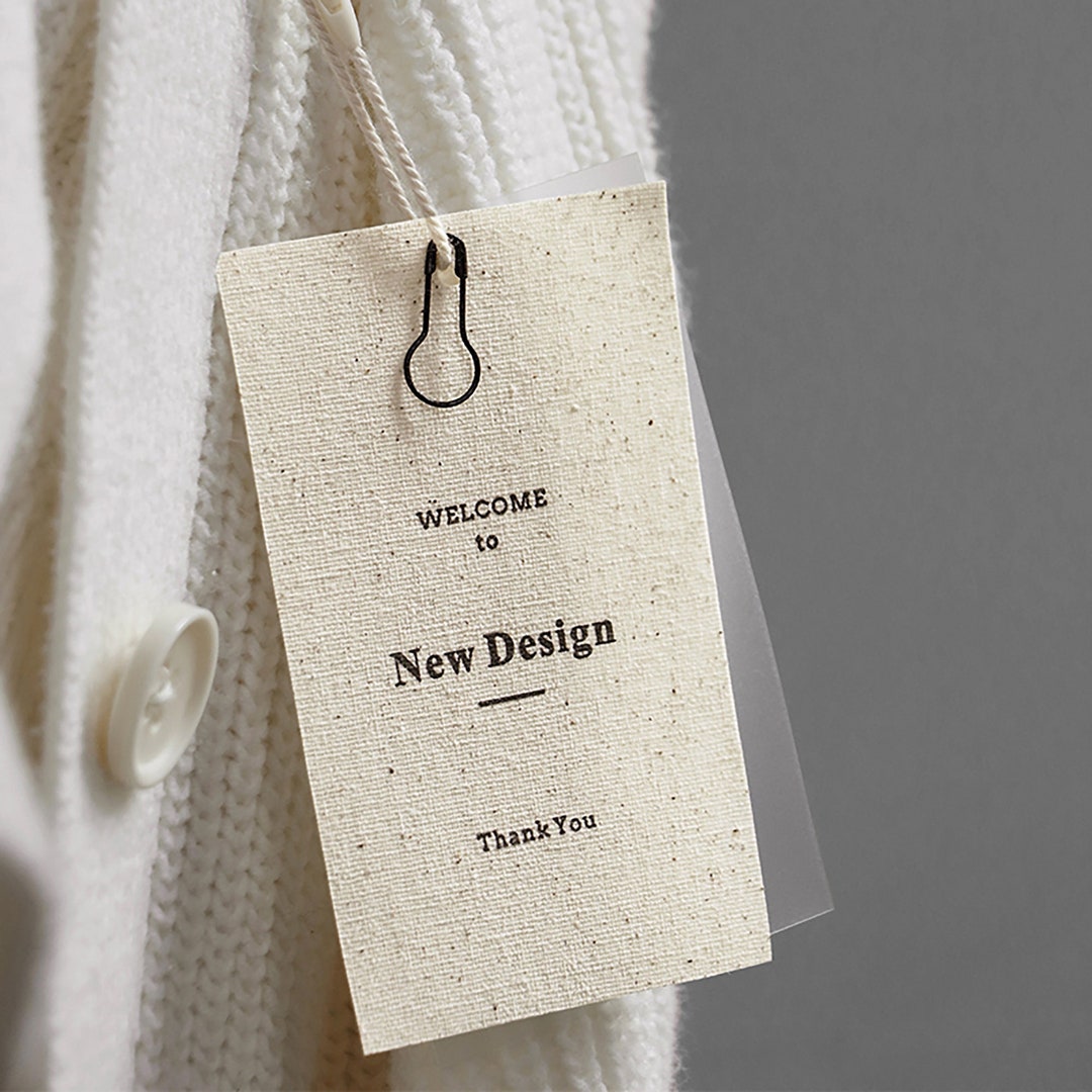 1000 Canvas Hang Tags, Custom Simple Tags, Canvas Swing Tag, Clothing ...