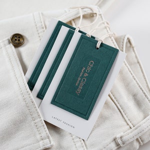 Custom Green Hang Tags 500 Pcs Swing Tags Clothing Hang Tags Custom ...