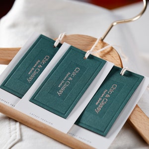 Custom Green Hang Tags 500 Pcs Swing Tags Clothing Hang Tags Custom ...