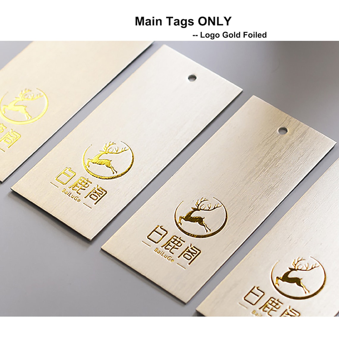 500 Custom Brushed Light Gold Hang Tags for Clothing Women - Etsy