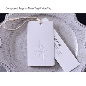 500 White Custom Hang Tags, Pure White Price Tags,gift Tags ...