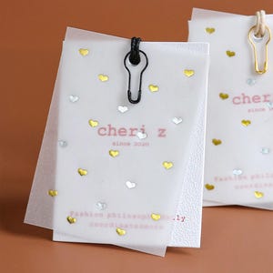 1000 Sets Custom Layered Hang Tags, Custom Clothing Hang Tags, Double ...