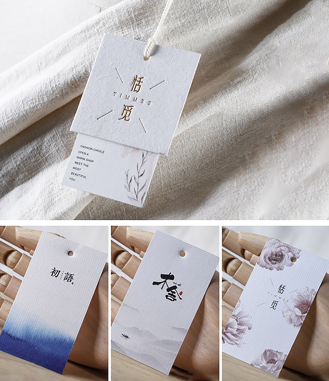 500 Custom Hang Tags, Textured Tags,embossed Hang Tags,colorful Hang ...