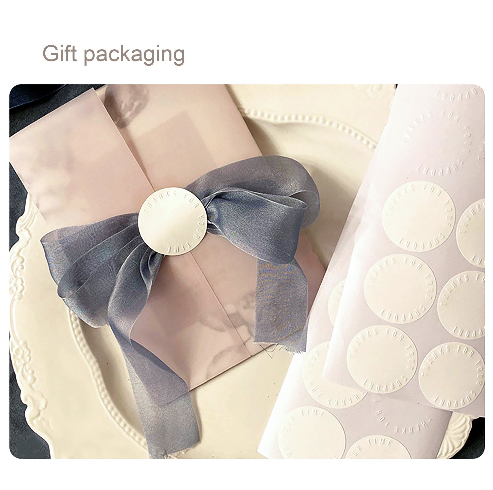 500pcs Custom Embossing Circle Stickers Custom Logo Stickers - Etsy