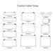 Custom Clothing Woven Labels 1000pcs, Custom Clothing Labels, Sew on ...