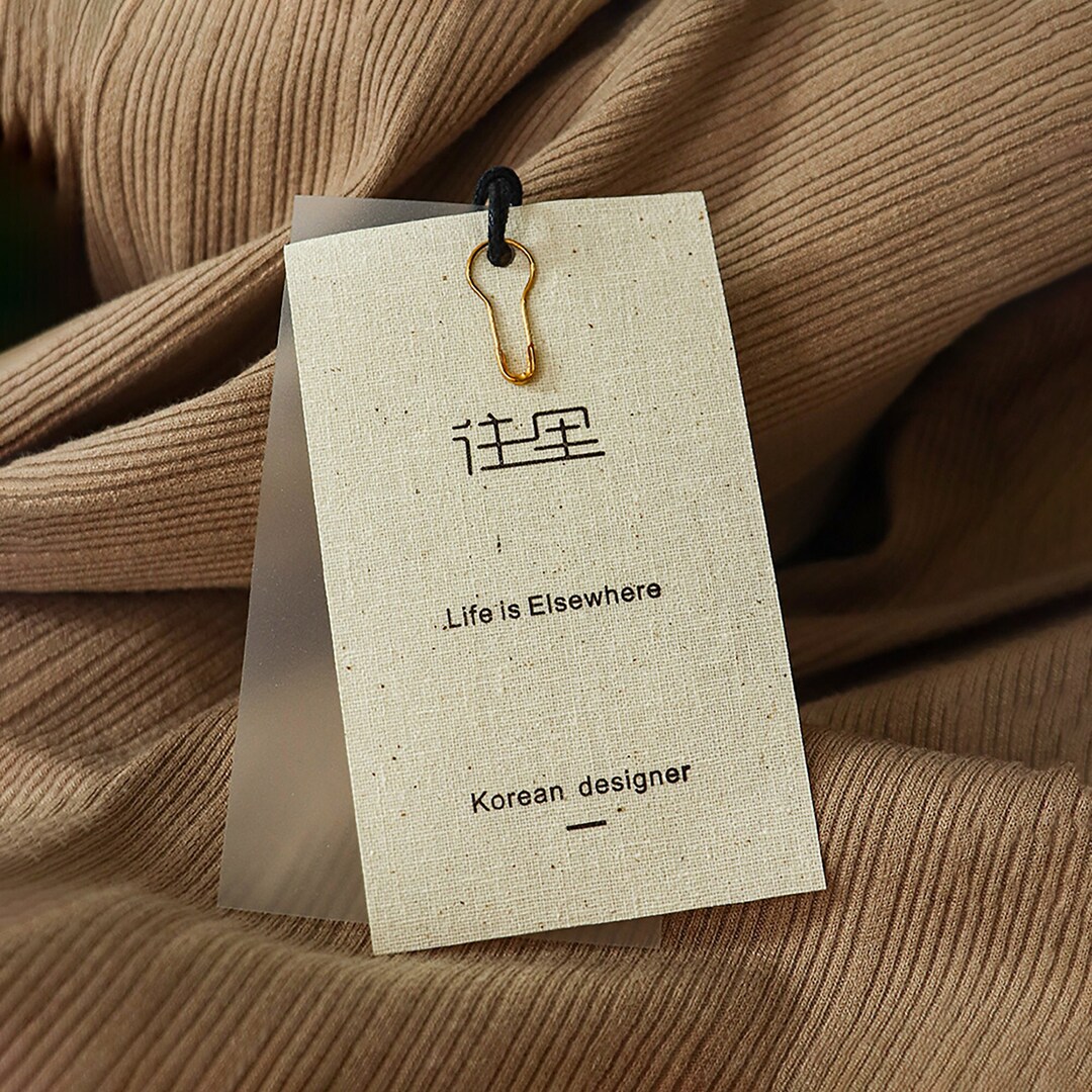 100 Custom Fabric Hang Tags Clothing Hang Tags,price Tags,simple Swing ...