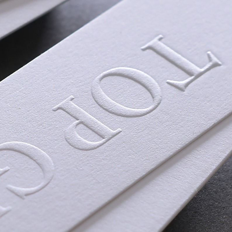 500 Custom Pure White Hang Tags Embossing Logo Swing Tags for - Etsy