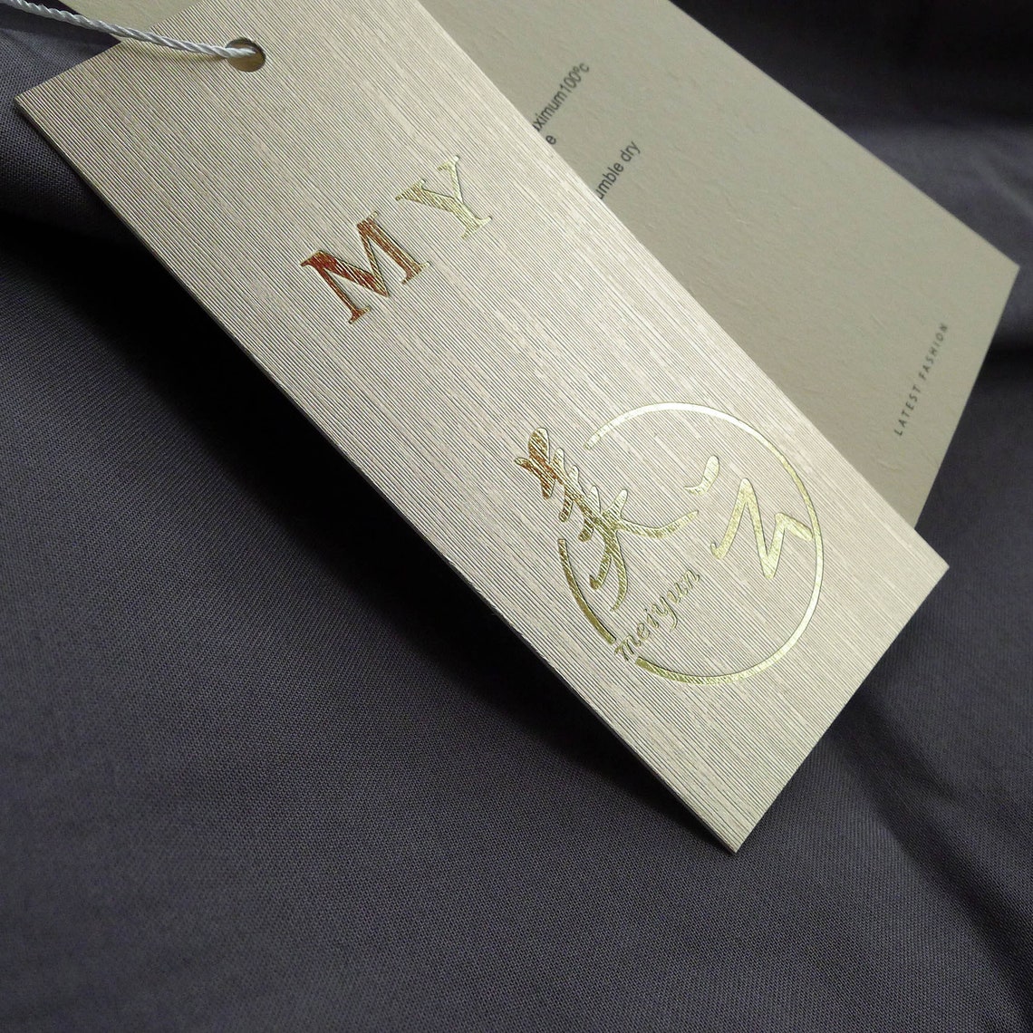 500 Custom Brushed Light Gold Hang Tags for Clothing Women - Etsy