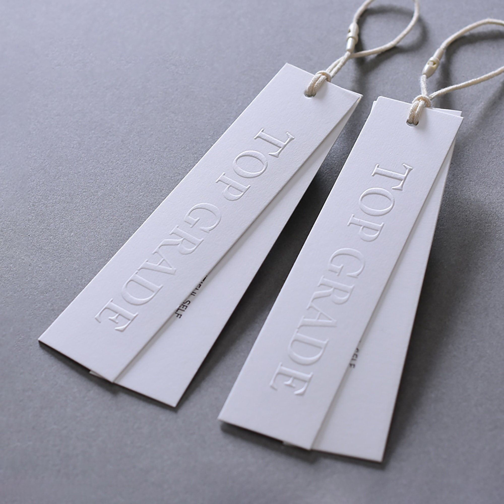500 Custom Pure White Hang Tags Embossing Logo Swing Tags for - Etsy