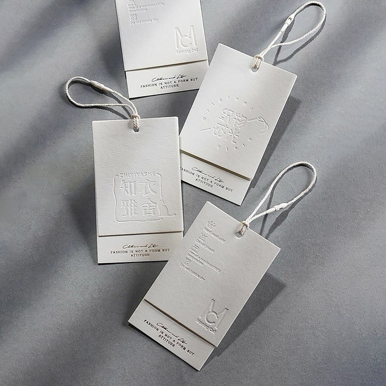 500 Custom Cotton White Hang Tags Clothing Hang Tags Price - Etsy