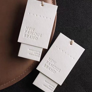 Cotton Hang Tags 1000pcs Custom Hang Tags, Thick Hang Tags, Double Hang ...