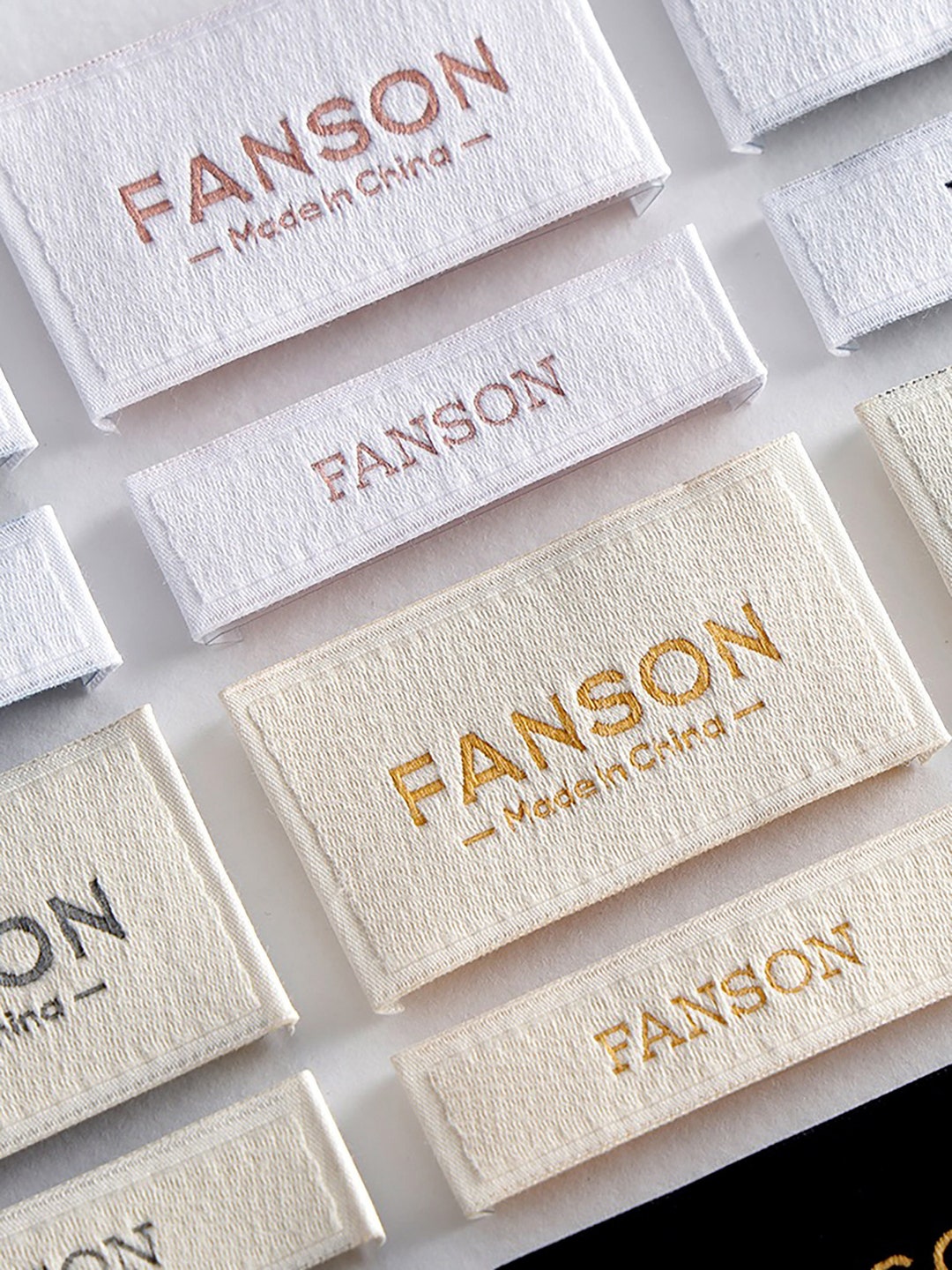 Custom Sew on Labels 1000pcs Collar Labels Cotton Woven Labels Soft ...