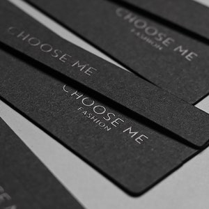 Slim Black Hang Tags Custom 1000 Sets Layer Black Swing Tags Simple ...