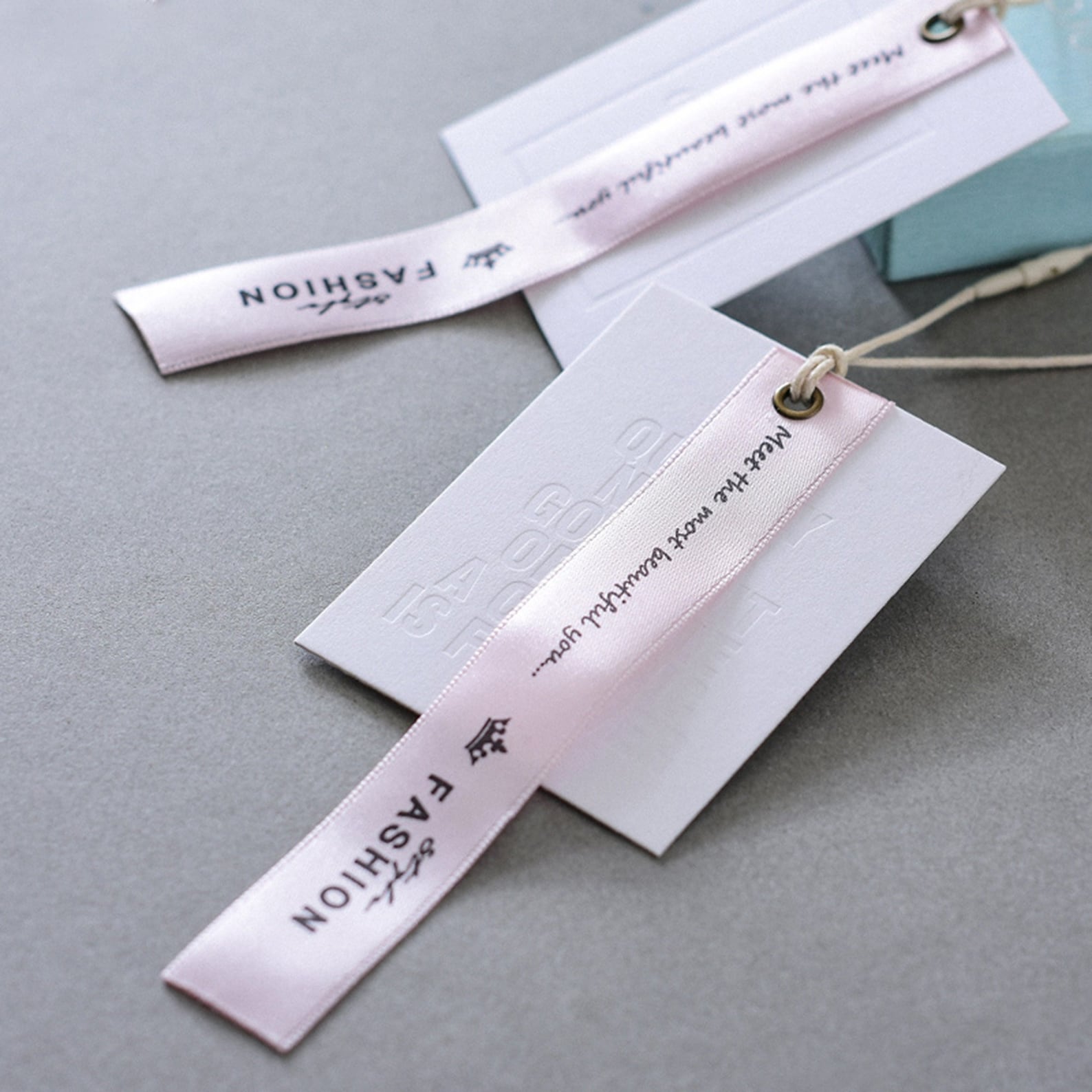 1000 Custom Ribbon Tags, Custom Clothing Hang Tags With Eyelet, Ribbon ...