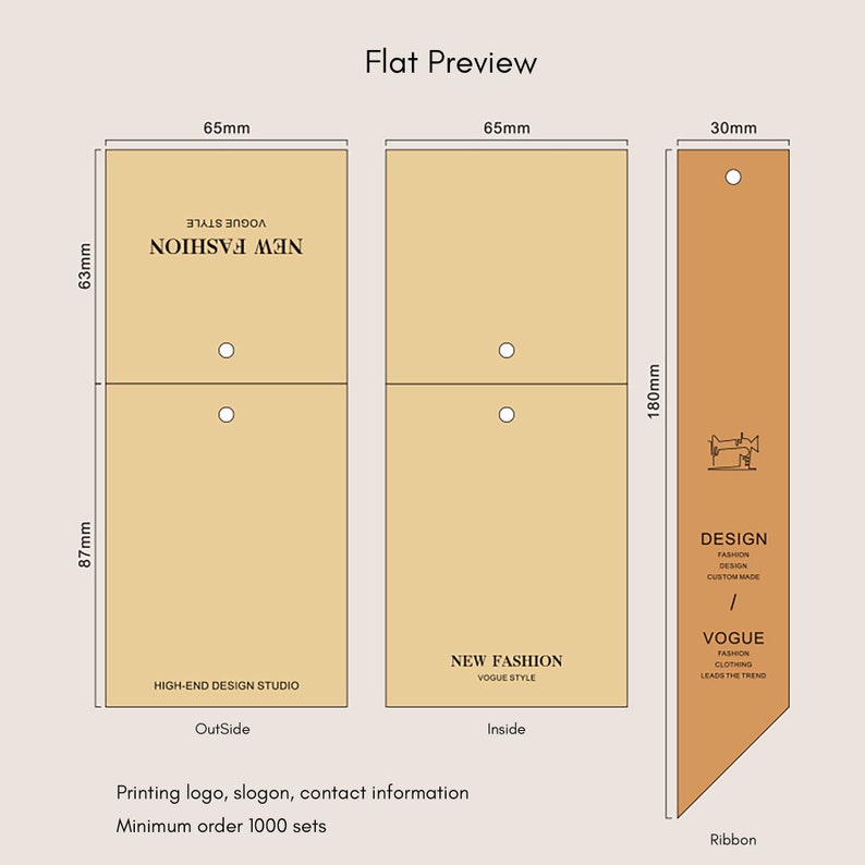 1000 Custom Folding Hang Tags Clothing Hang Tags Composing - Etsy